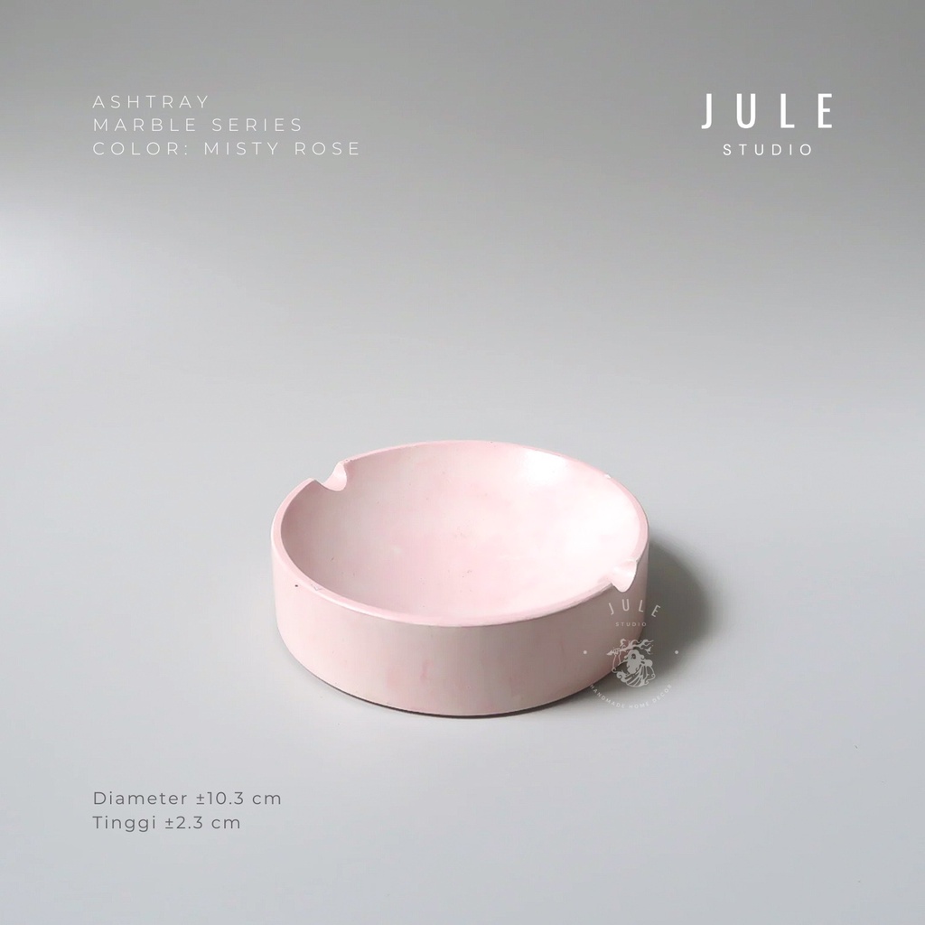 Jual MISTY ROSE ASHTRAY // concrete ashtray / asbak / marble / handmade ...
