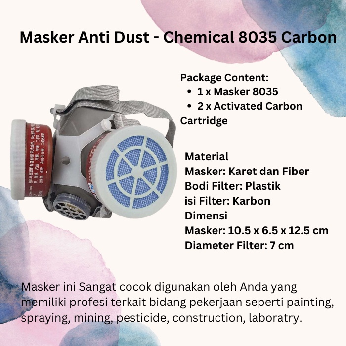 Jual Masker Respirator Gas / Masker Cat / Masker Laboratorium Safety ...