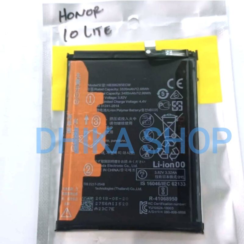Jual Baterai Batre Huawei Honor 10 Honor 10 Lite Hb396286ecw KWALITAS ...