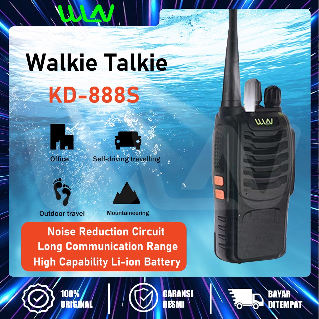 Jual COD HT Handy Talky WLN-888S Radio Uhf Walky Talky 2 units Walkie ...
