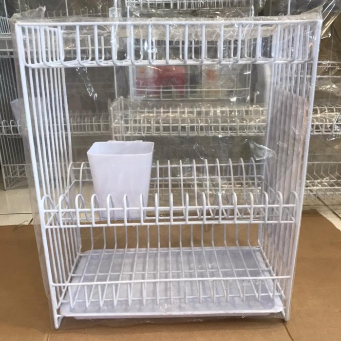 Jual Rak Piring Susun 3 Ptb30Med-T/Melin Plus Tatakan Modelline ...