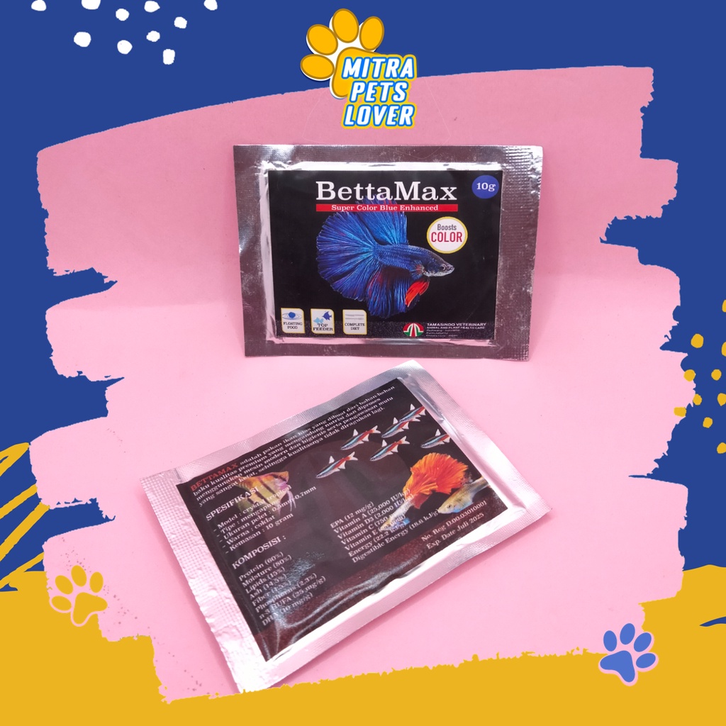 Jual SUPLEMEN PAKAN IKAN HIAS & CUPANG - BETTAMAX 10 GRAM ORIGINAL ...