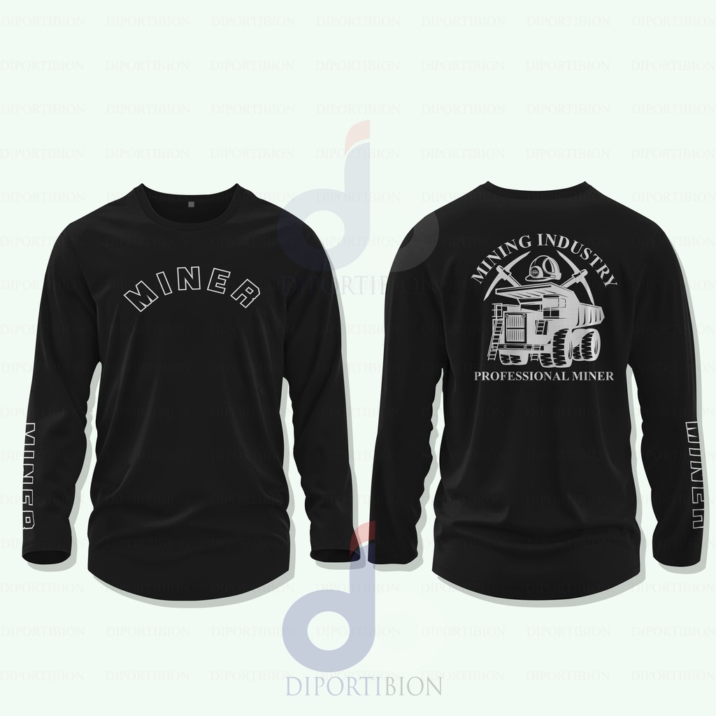 Jual KAOS TAMBANG / MINER PROFESSIONAL MINING INDUSTRY LENGAN PANJANG ...