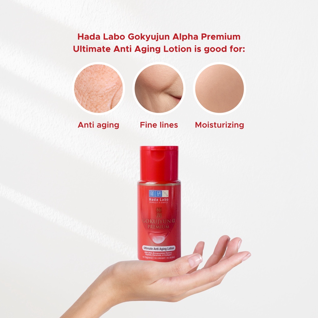 Jual Hada Labo Gokujyun Alpha Premium Ultimate Anti Aging Lotion - 100 ...