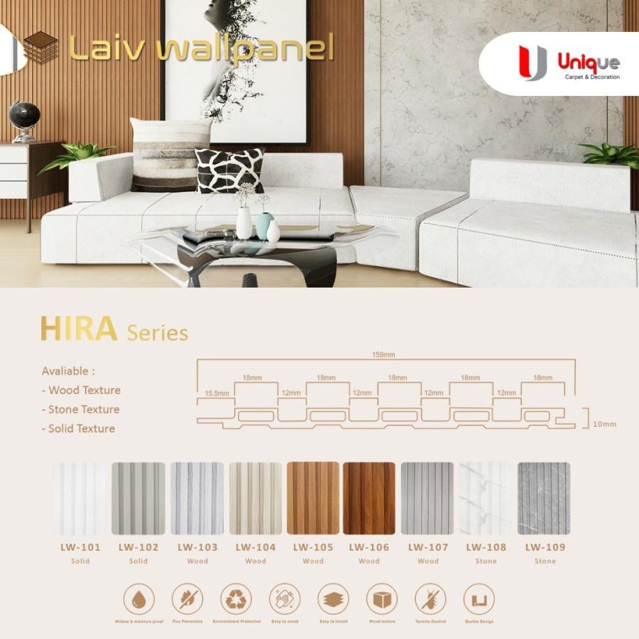 Jual Wallpanel Dinding LAIV / Wall Panel Kisi2 Dinding PVC / Kisi Kisi ...