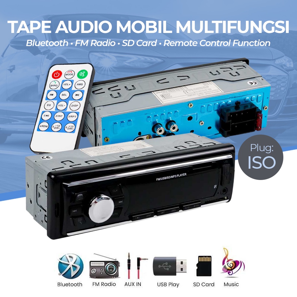 Jual Tape Mobil Single Din Multifungsi MP3 Aux TF FM Radio CARDIAG ...