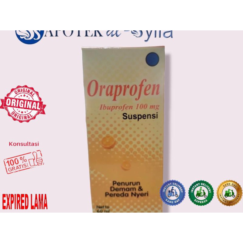 Jual Oraprofen suspensi sirup 100ml/Ibuprofen 100mg | Shopee Indonesia
