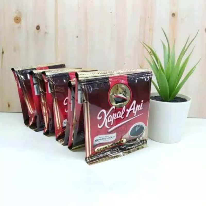 Jual Kopi Hitam Kapal Api Mix + Gula Rencengan | Shopee Indonesia
