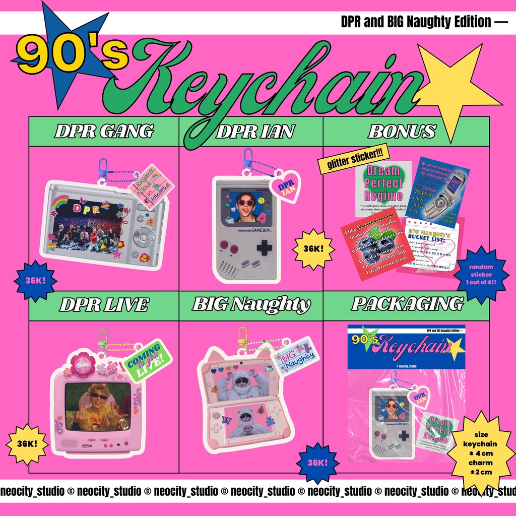 Jual [PRE ORDER] 90's DPR and BIG Naughty Keychain | Shopee Indonesia