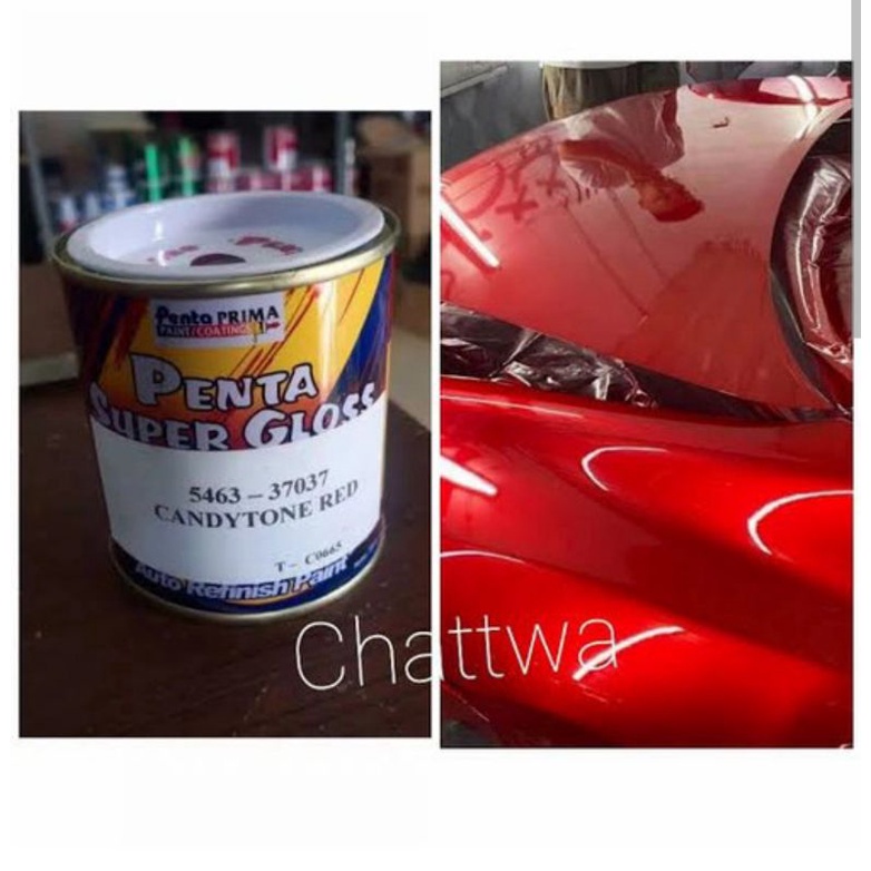 Jual Cat Merah Candy Tone Red 1Kg Penta Super Gloss Candytone ...