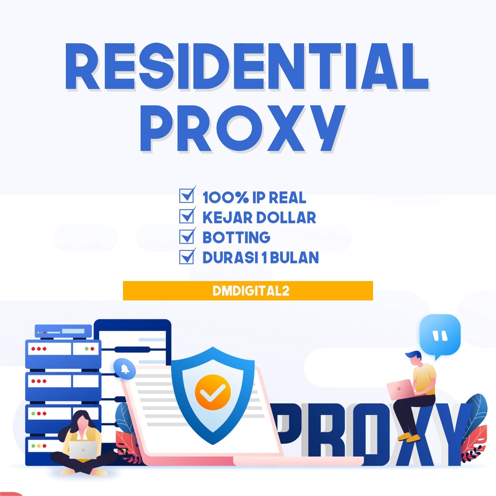 Jual RESIDENTIAL PROXY | IP REAL | 1 BULAN | Shopee Indonesia