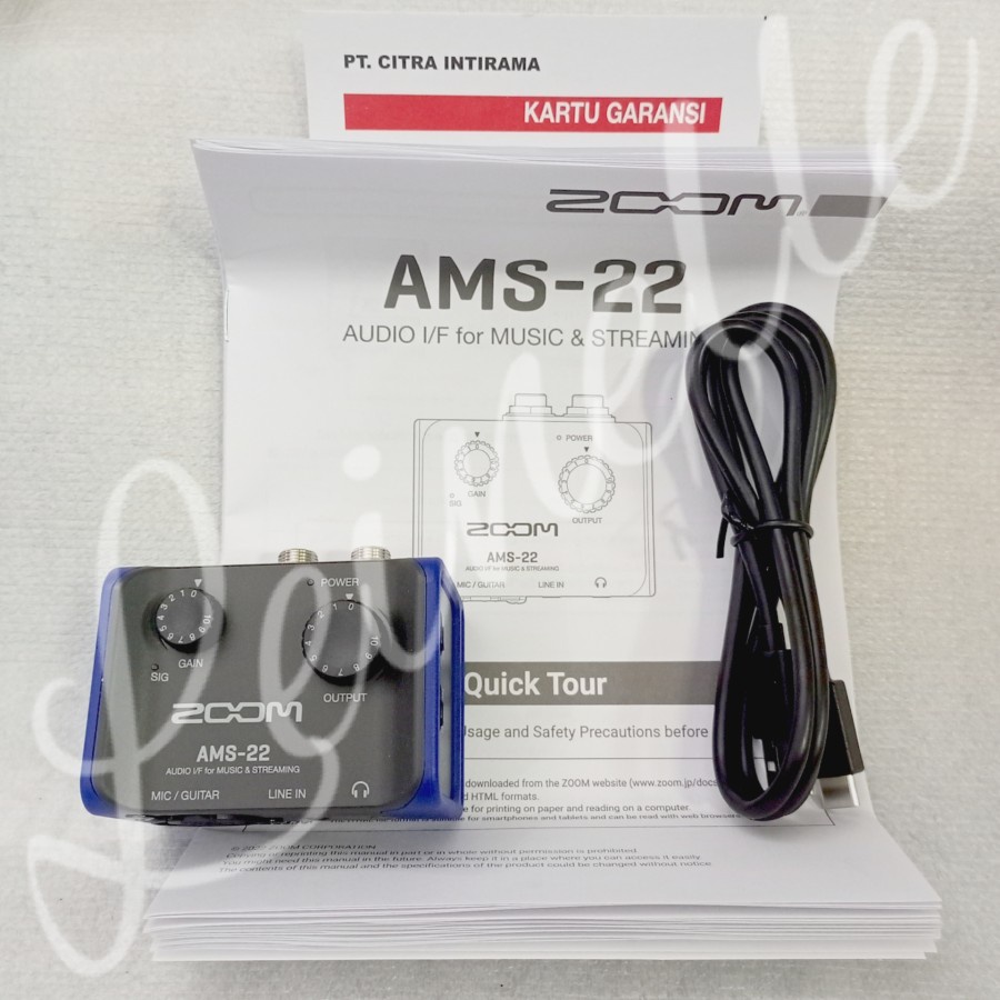 Jual Zoom AMS22 USB Audio Interface for Music & Streaming Soundcard AMS-22 | Shopee Indonesia