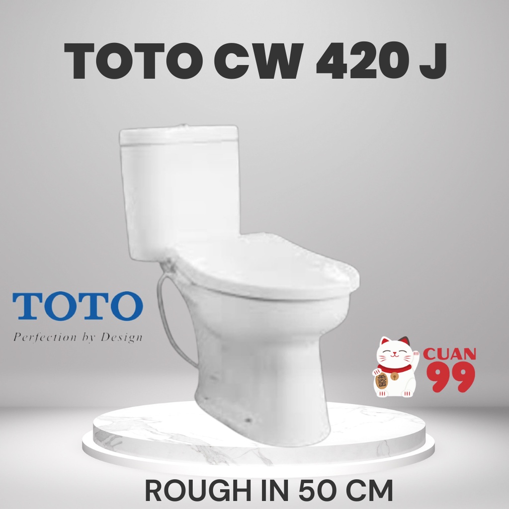 Jual Closet Toto Cw 420 J + SW 420 JP + TCW 07S ( Tutup Ecowaser) ORIGINAL | Shopee Indonesia