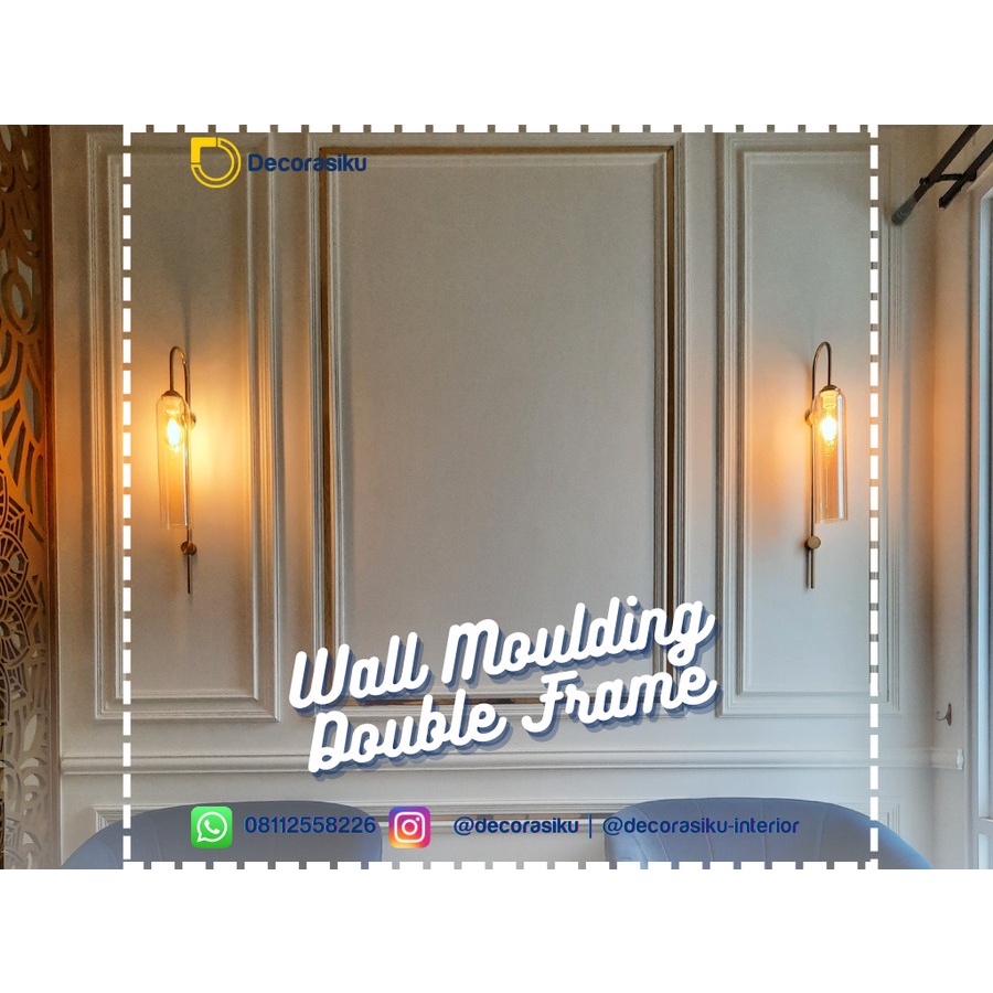 Jual DC - Wall moulding - Double frame HMR - Wall Panel - Wall paper 3D ...
