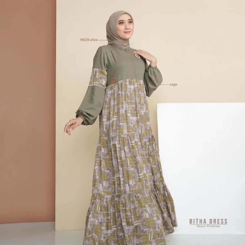 Jual Bitha Dress by Nadheera Luxury I Dress Cantik, Kekinian dan Super Nyaman | Shopee Indonesia
