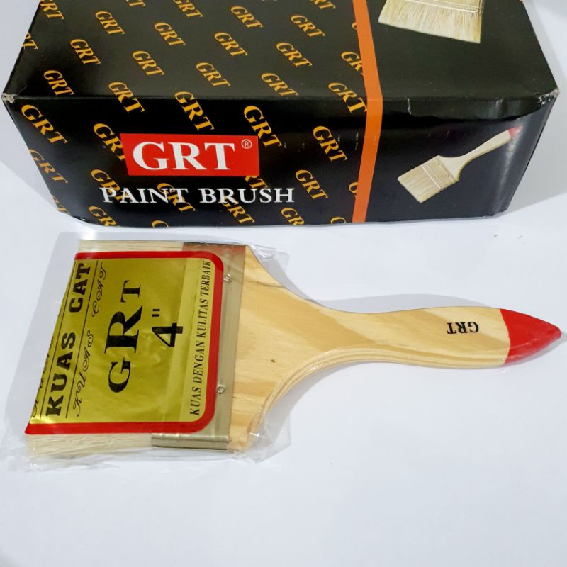 Jual Kuas Cat Kayu Besi Tembok GRT OLIQ YUSTAR 4" 4 Inch Termurah ...