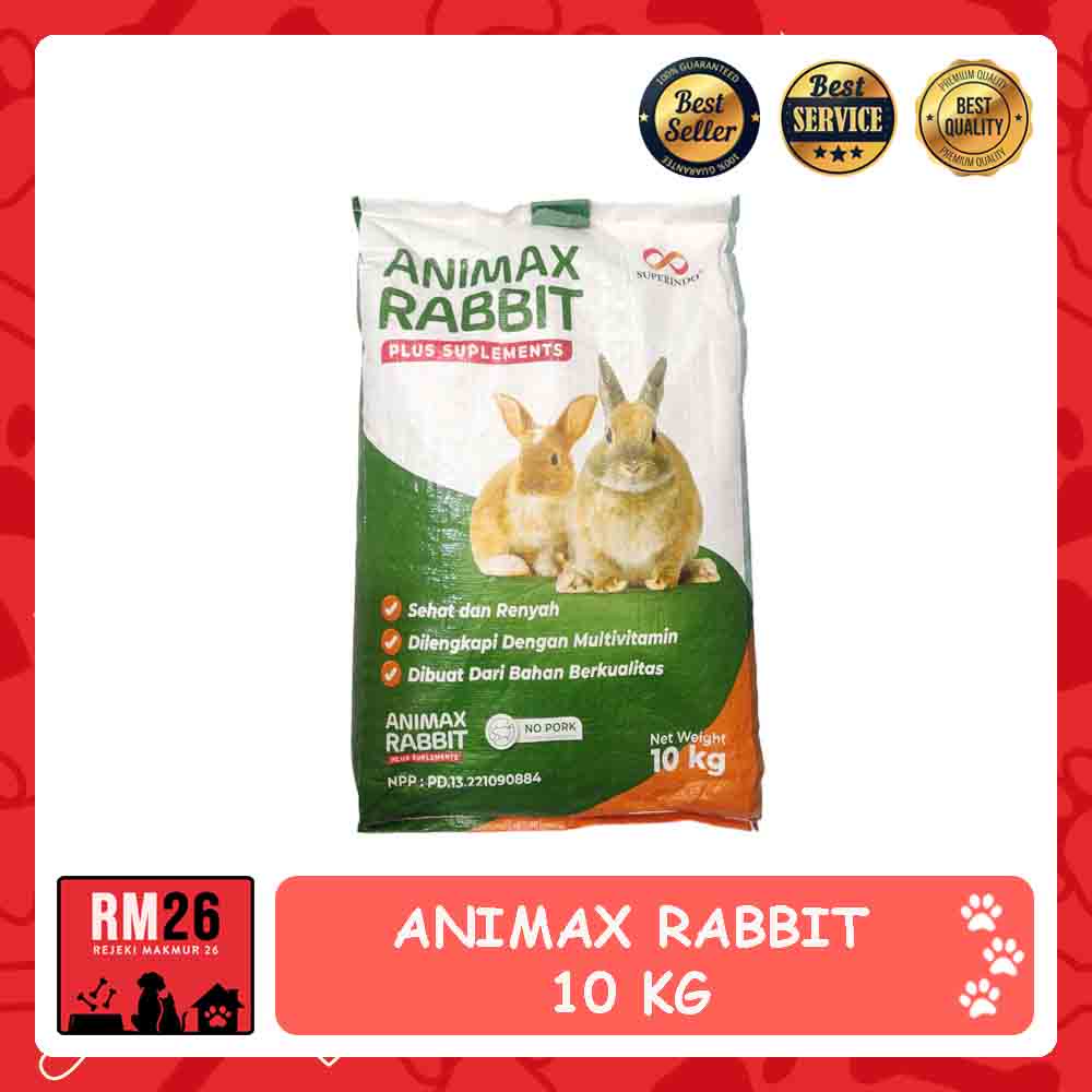 Jual MAKANAN KELINCI ANIMAX RABBIT 10 KG | Shopee Indonesia