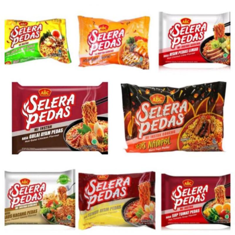 Jual MIE ABC SELERA PEDAS 70GR ALL VARIAN /PCS | Shopee Indonesia