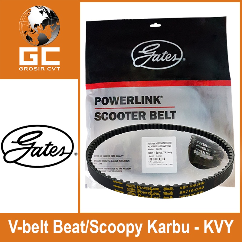 Jual Van Belt V Belt Vanbelt Beat Scoopy Spacy Karbu KVY Gates ...