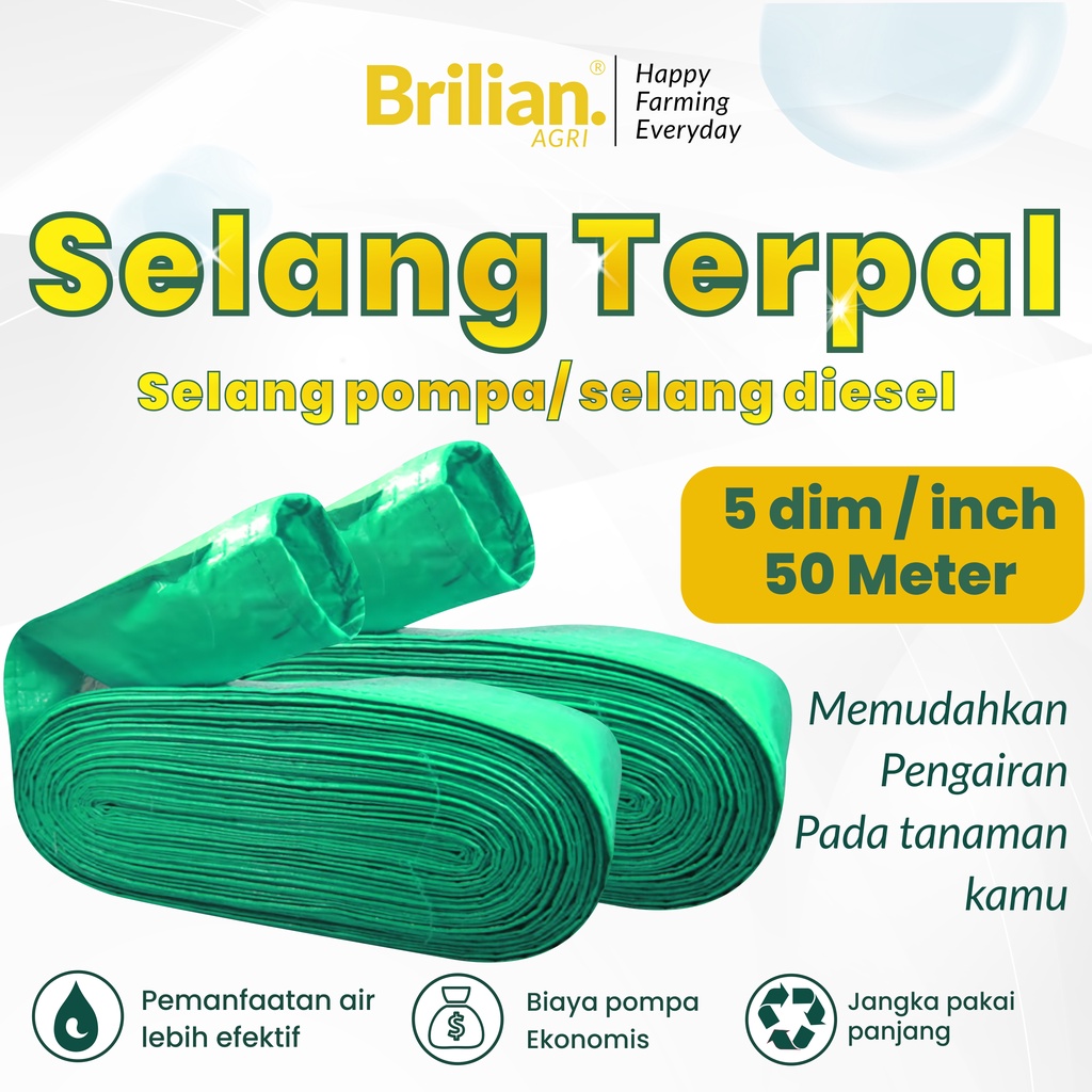 Jual Selang Terpal Plastik/ Selang Diesel 5 Dim Panjang 50 Meter ...