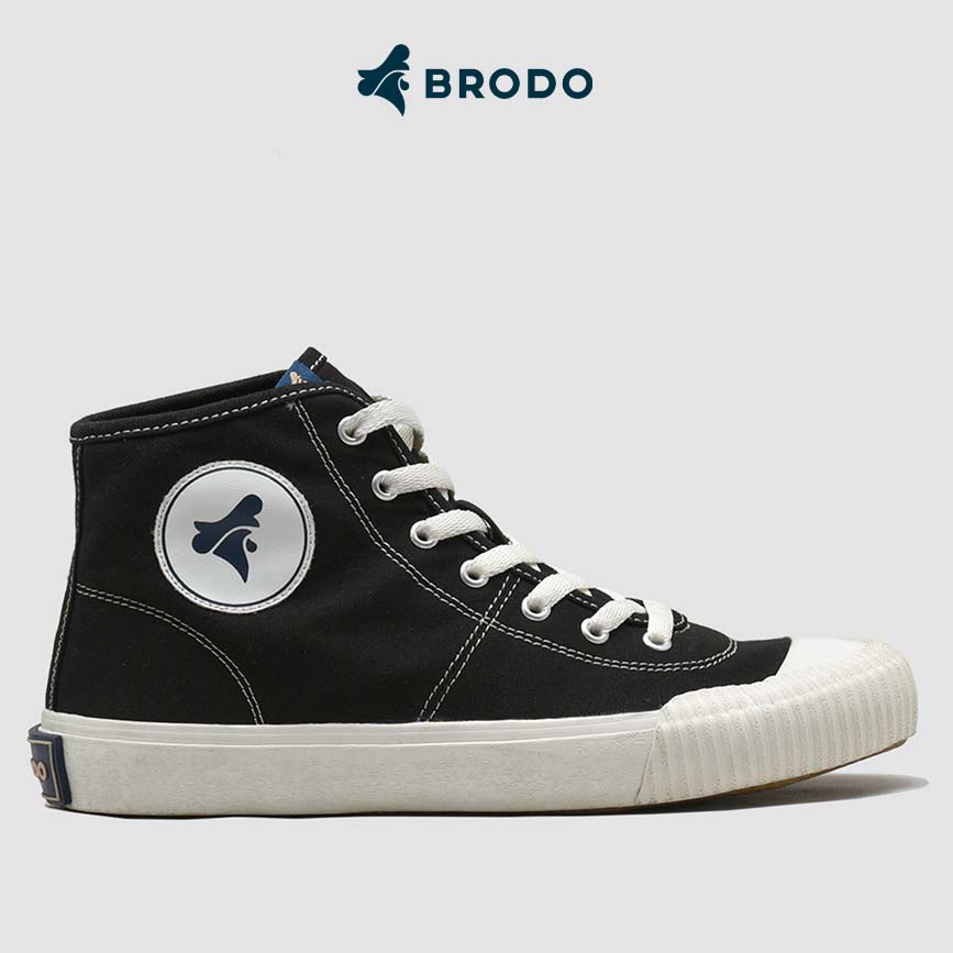 Jual BRODO - Sneakers Vulcan Hi Classic Black WS | Shopee Indonesia