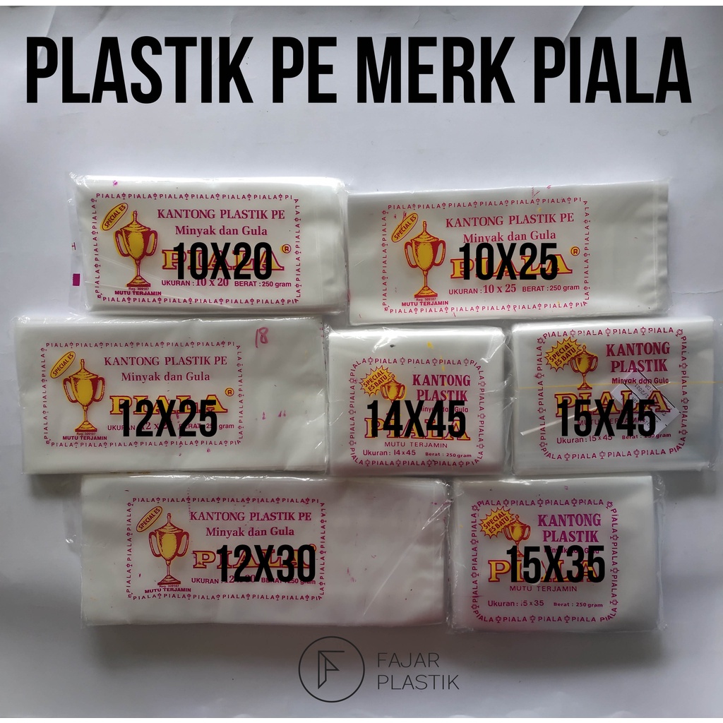 Jual Plastik Pe/Plastik Es Batu/Plastik Minyak/Plastik Gula Merk Piala ...