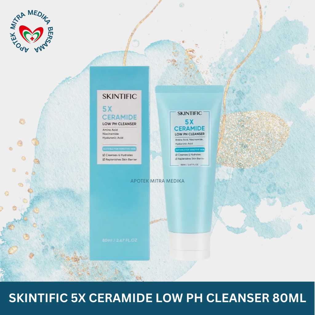 Jual SKINTIFIC 5X Ceramide Low PH Cleanser 80 ml | Shopee Indonesia