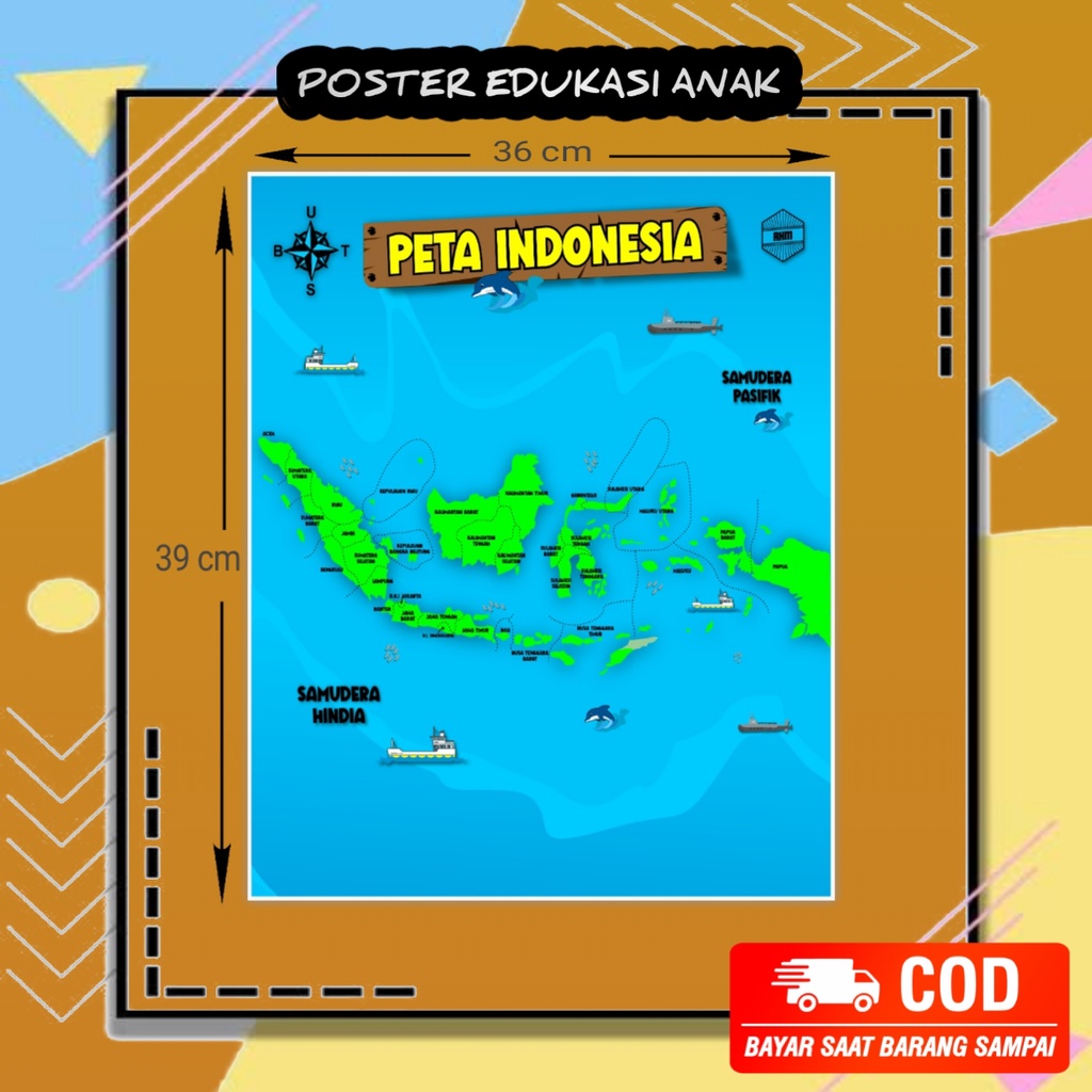 Jual Poster / Poster Edukasi Anak / Mainan Edukatif / Poster Dinding ...