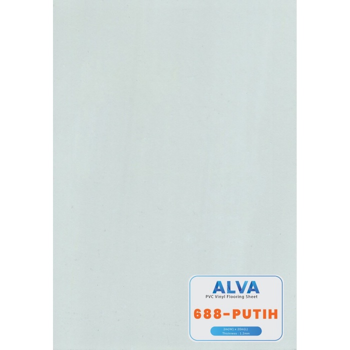 Jual Floor Vinyl Alva Polos Tebal 1.2Mm / Vinyl Lantai Warna Putih ...