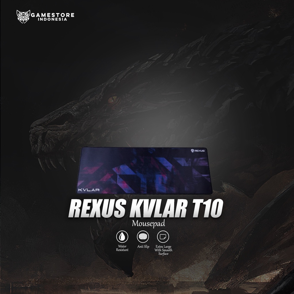 Jual Rexus Mousepad Gaming Kvlar T10 Speed Edition XL | Shopee Indonesia