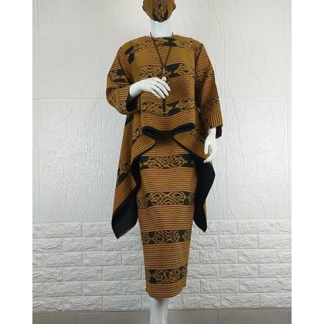 Jual Setelan baju tenun ethnic baju tenun Jepara set tenun fashion baju ...