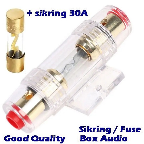 Jual Fuse Box + Sikring 30A Audio Good Quality Seal Karet Fuse Holder ...