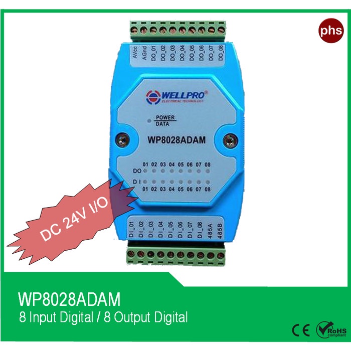 Jual Remote Io Data Acquisition Module Modbus Rtu | Shopee Indonesia