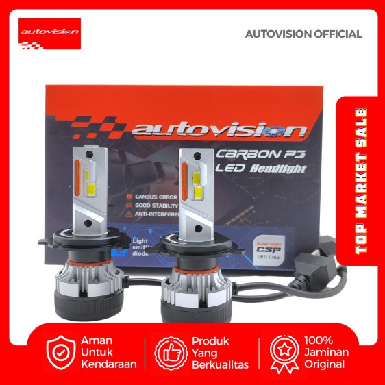 Jual LED Mobil Autovision headlamp/ foglamp H4 Original second ...