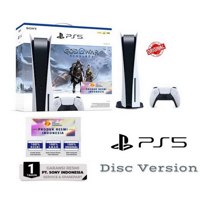 Jual GARANSI RESMI Console Sony PlayStation 5 Disc ver God Of War GOW ...