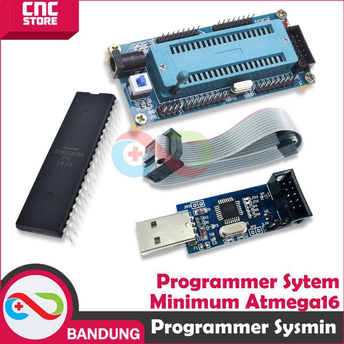 Jual PAKET LENGKAP SYSMIN SYSTEM MINIMUM ATMEGA16 PLUS USB ASP ISP AVR cncst00 Diminati Banget ...