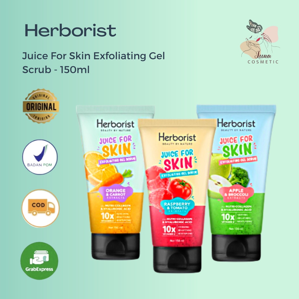 Jual Herborist Juice For Skin Exfoliating Gel Scrub - 150ml | Shopee Indonesia