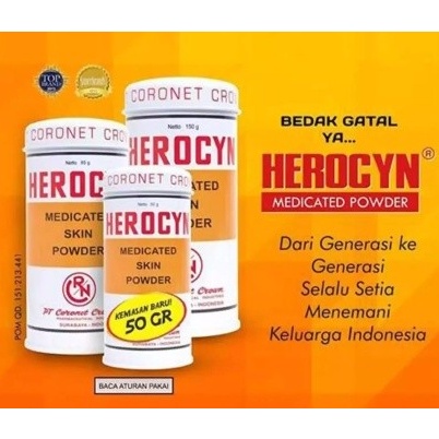 Jual HEROCYN MEDICATED POWDER 150 GR | Shopee Indonesia