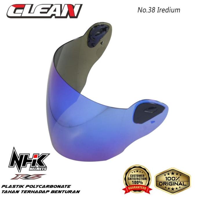 Jual jual CLEAN Kaca Helm Iridium (No.38) NHK R6 | Shopee Indonesia