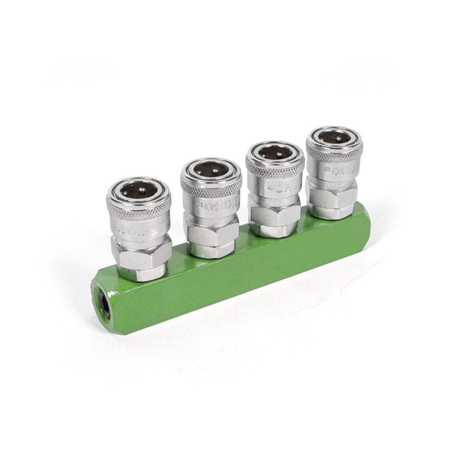 Jual TEKIRO Coupler Angin Cabang 4 / Air Quick Coupler 4 Way | Shopee ...