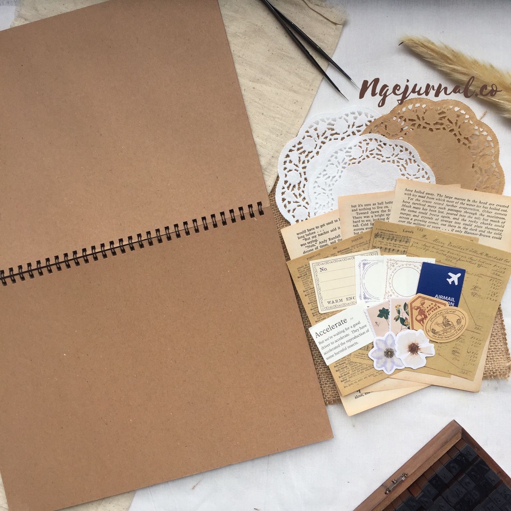 Jual SCRAPBOOK ALBUM A4/ SCRAPBOOK AESTHETIC/ ALBUM VINTAGE/ ALBUM FOTO ...