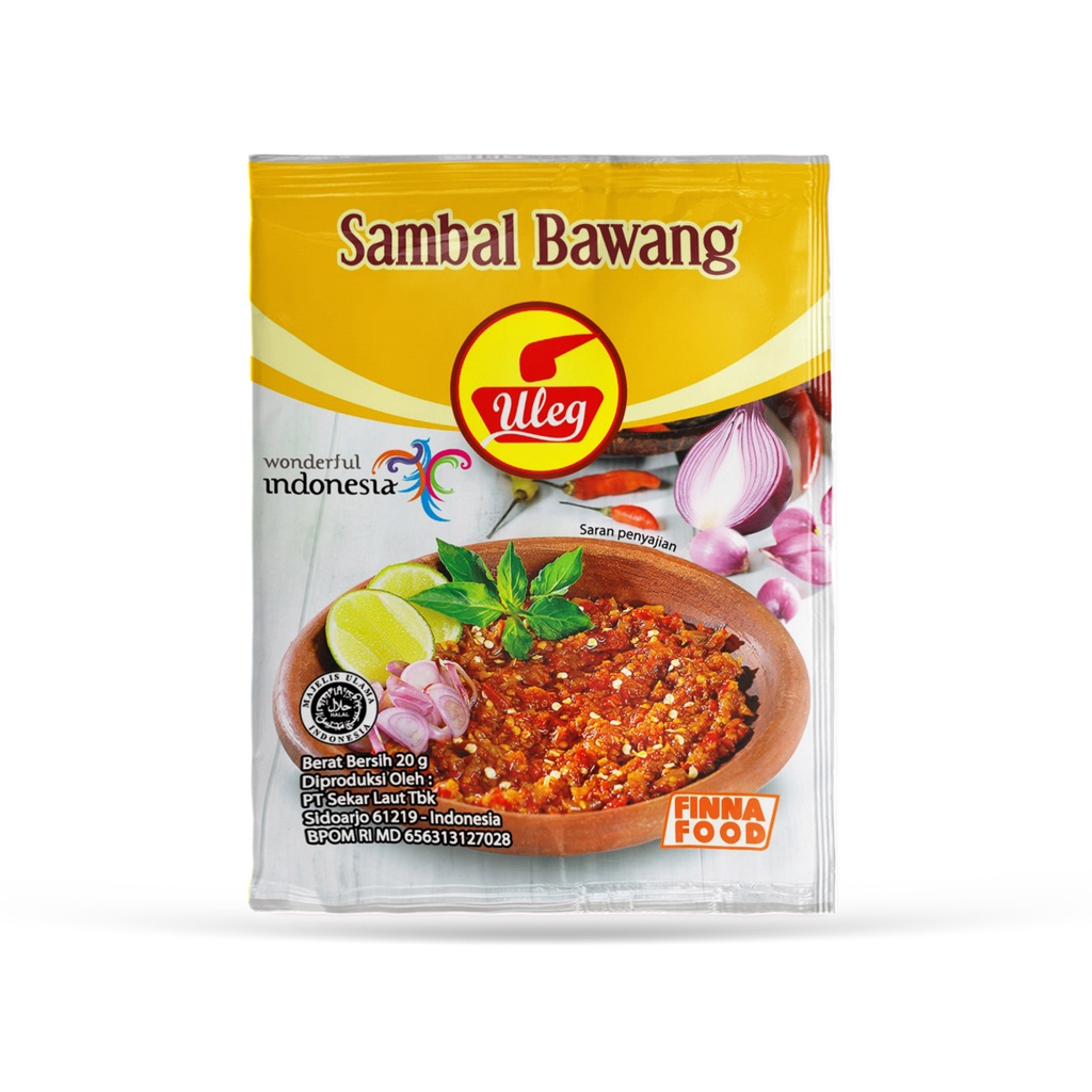 Jual Sambal Uleg Renceng 10 sachet x 18 gr/Sambal Uleg Finna Renteng ...