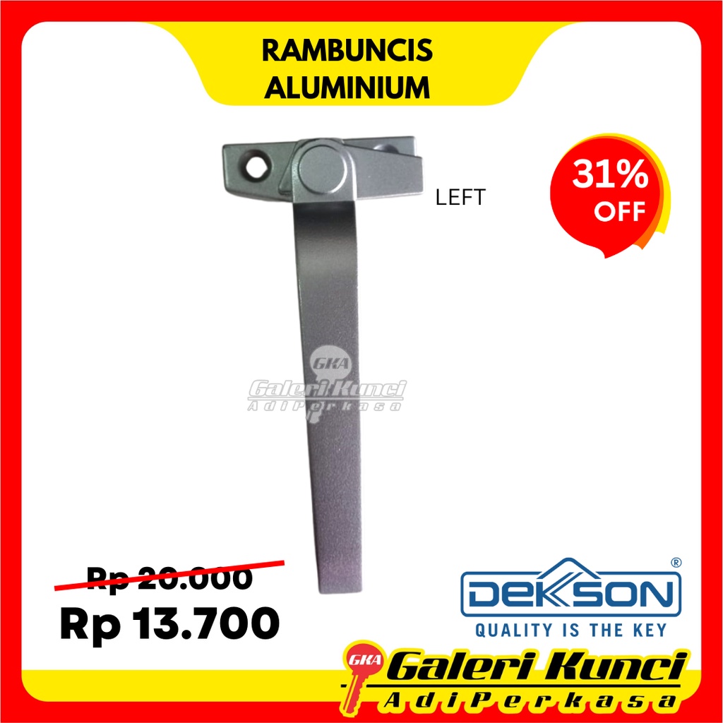 Jual Rambuncis Aluminium Dekson Dekkson CH 423 LH Silver Grendel ...