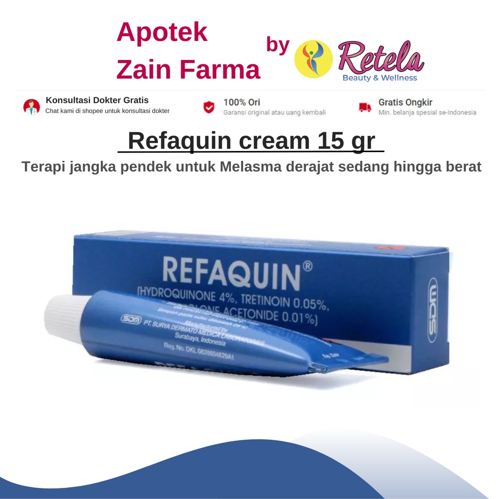 Jual Refaquin Cream 15 gr | Shopee Indonesia