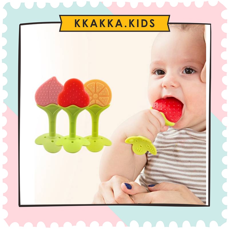 Jual BABY TEETHER BUAH [TANPA PACKINGAN] / GIGITAN BAYI MODEL BUAH ...
