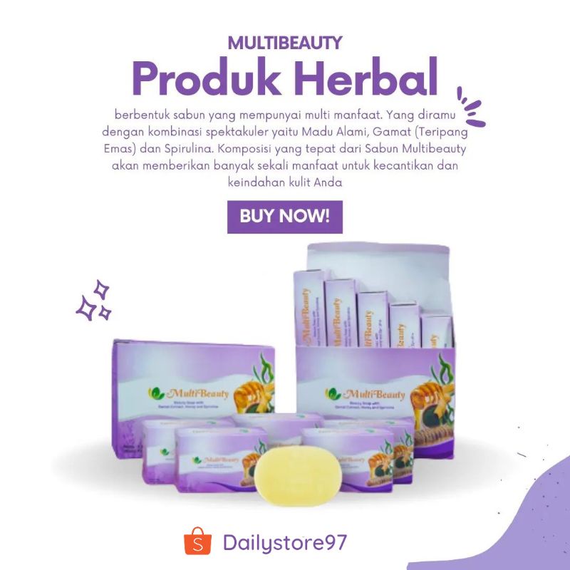 Jual COD | SABUN MULTI BEAUTY SOAP ORIGINAL PROMO FREE JARING | Shopee ...
