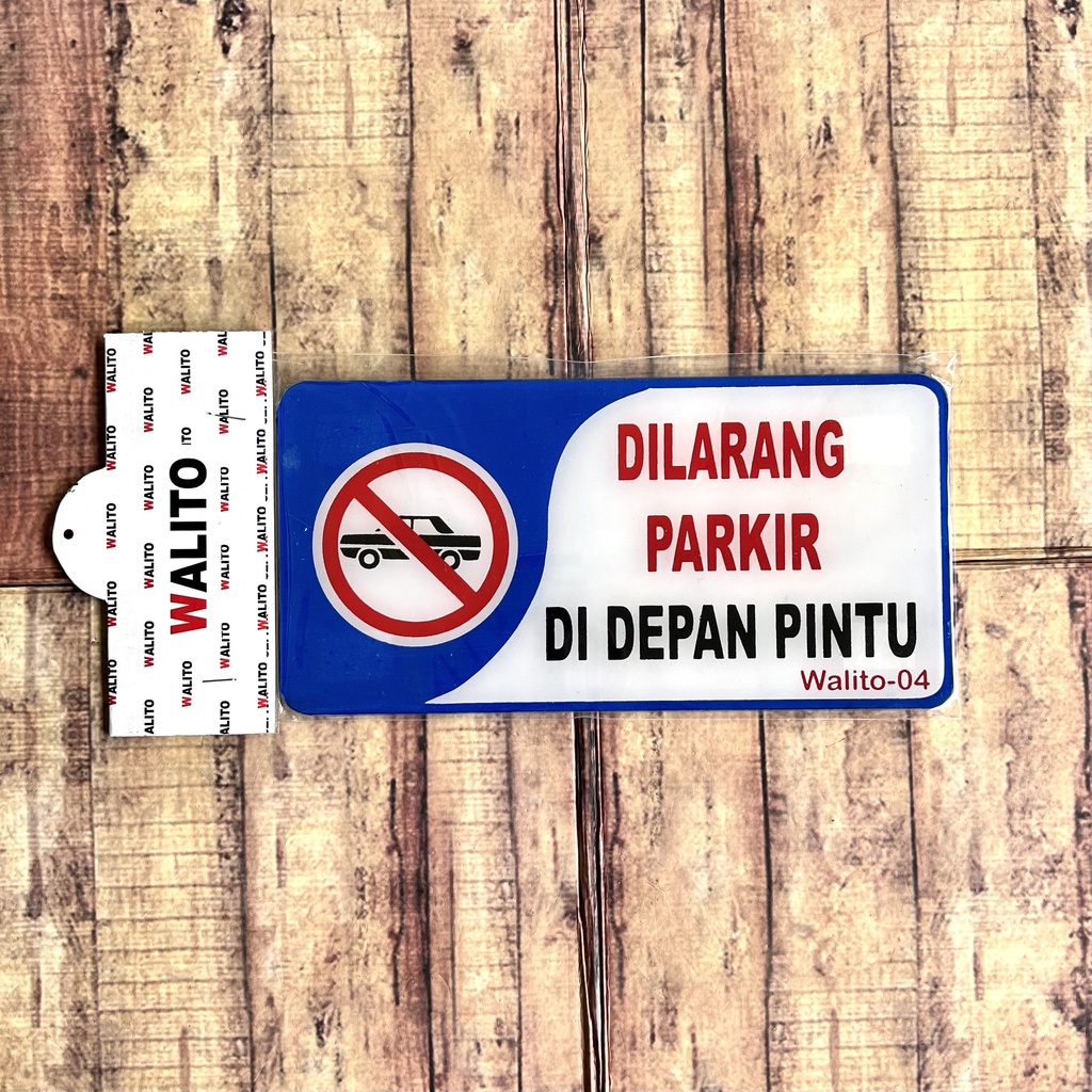 Jual Papan Nama Akrilik Tulisan Close-Open, Dilarang Parkir Didepan ...