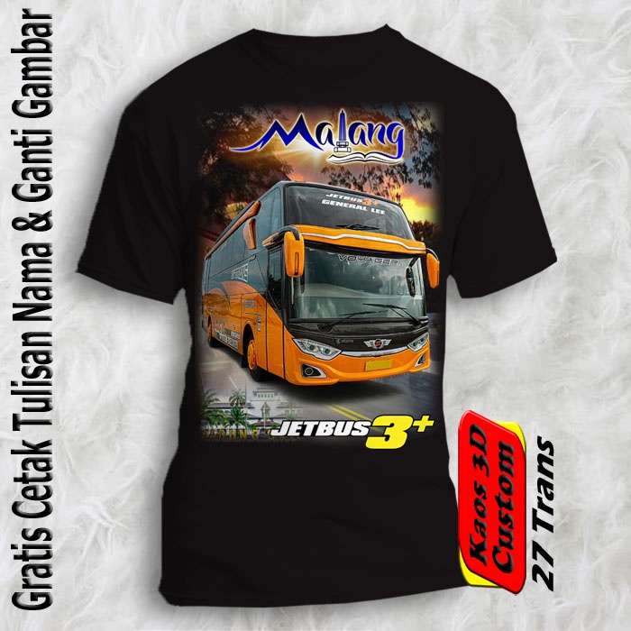 Jual Kaos Bus Manis 27 Trans Custom Satuan Ukuran Couple / Baju Bis Om ...