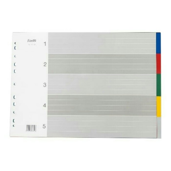 Jual Skat Divider A3 Landscape Colour Plastik 5 Pages Merk Bantex 6018 ...