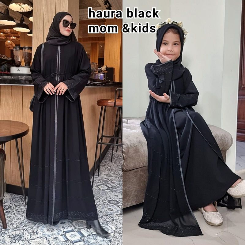 Jual Abaya Gamis Hitam Maxy Dress Swarosky Fashion Muslim Busana Wanita ...